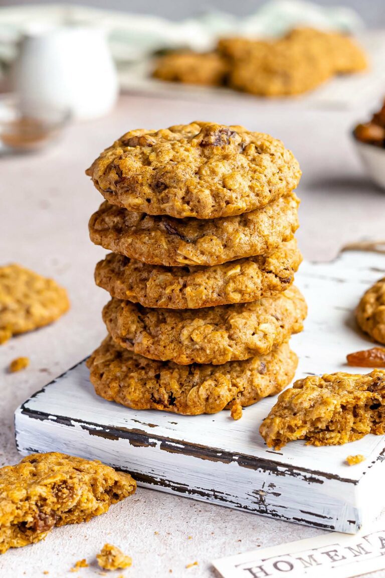 Healthy Oatmeal Raisin Cookies