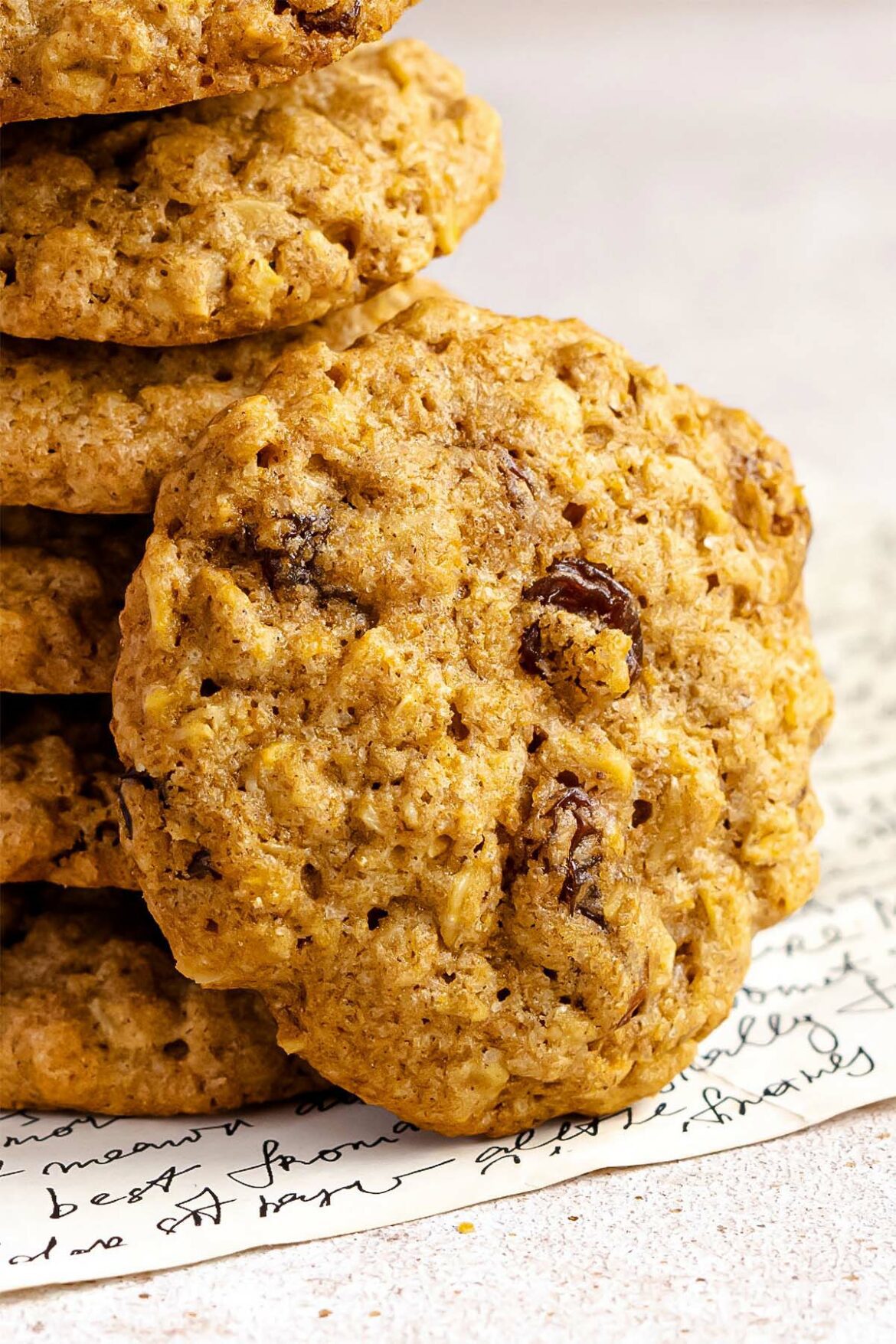 Healthy Oatmeal Raisin Cookies