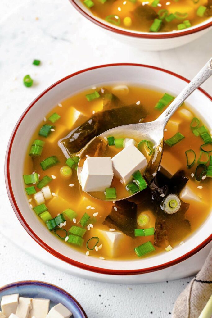 Tofu and Wakame Miso Soup