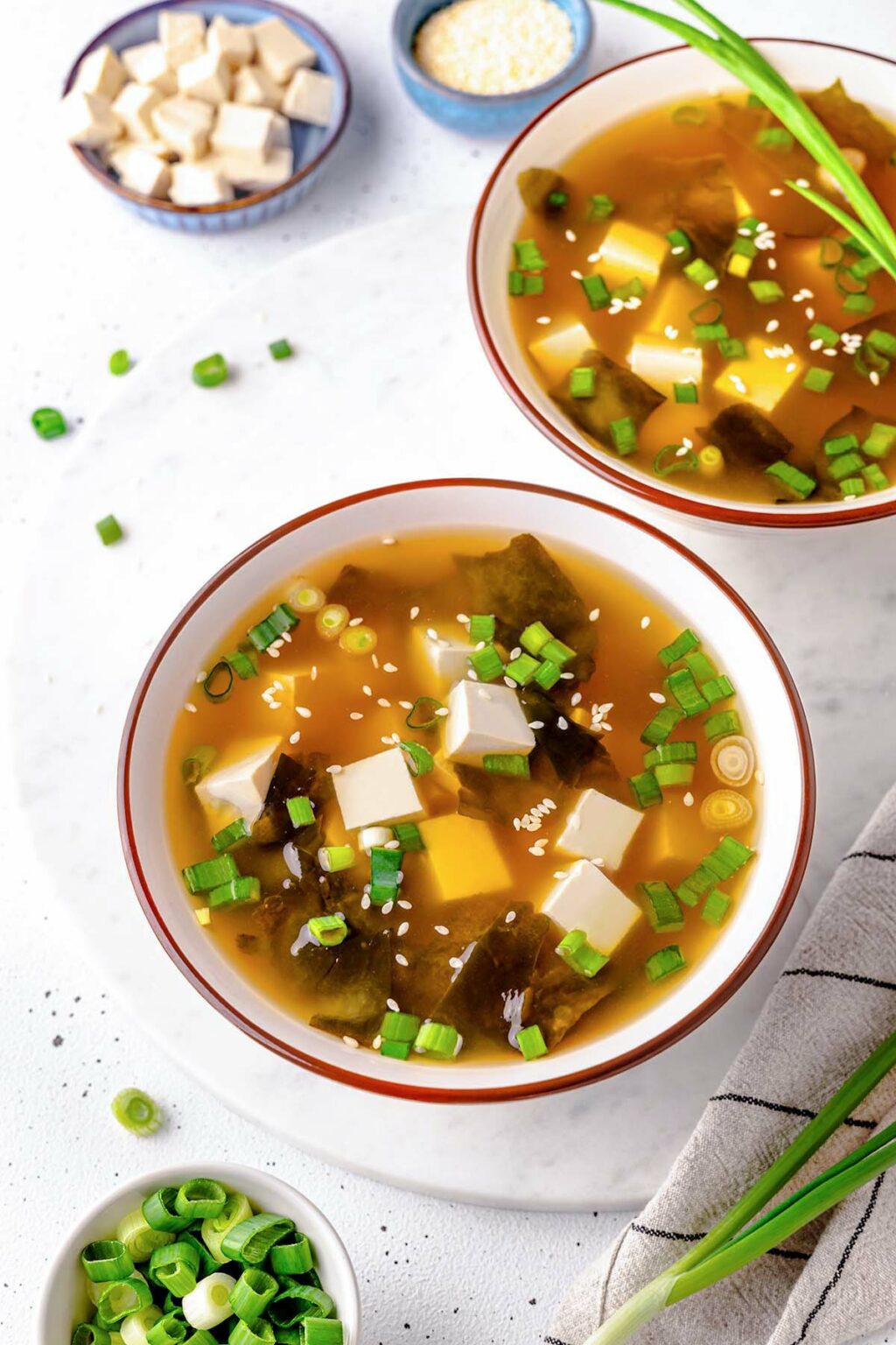 Tofu and Wakame Miso Soup