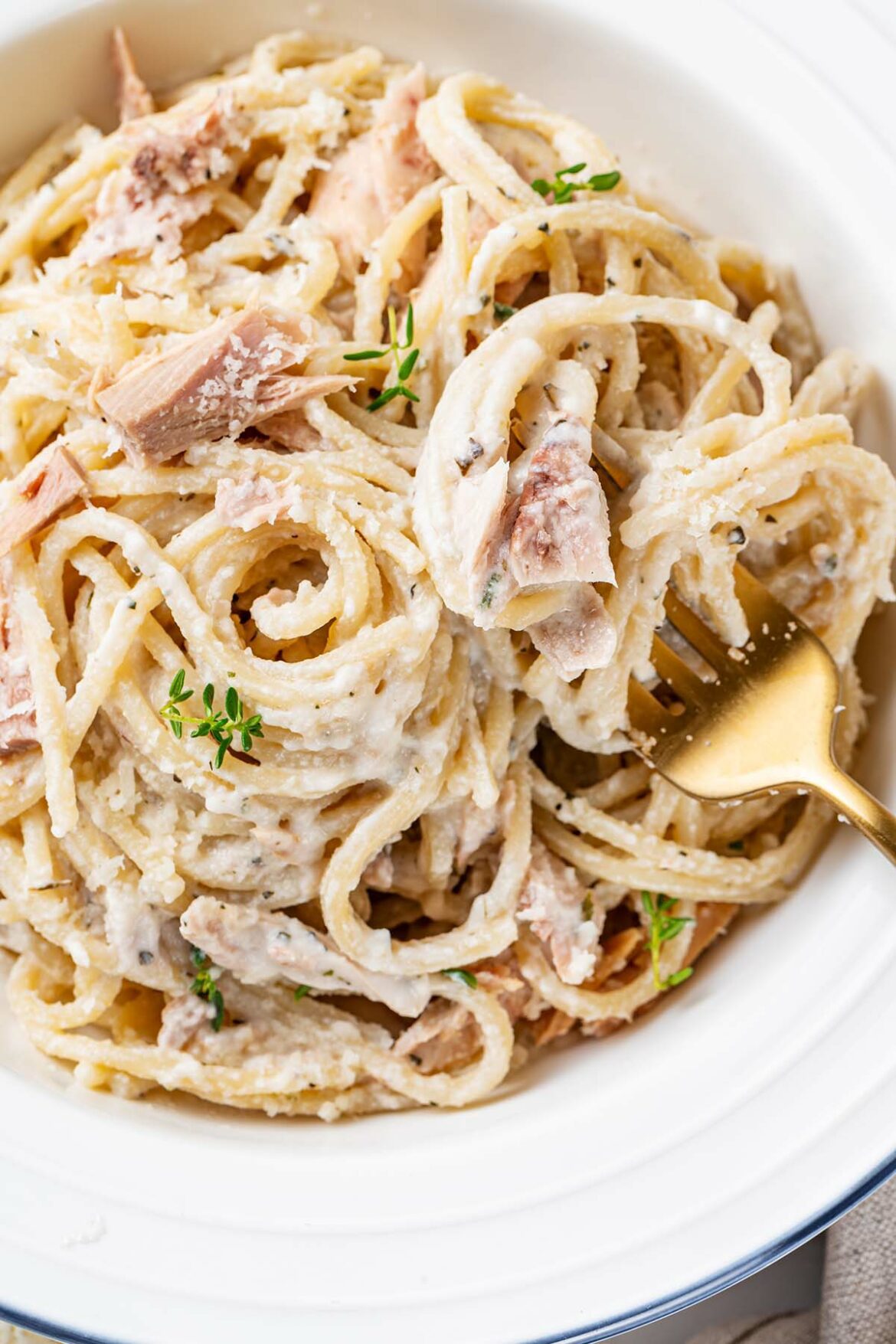 Creamy Dairy-free Tuna Pasta