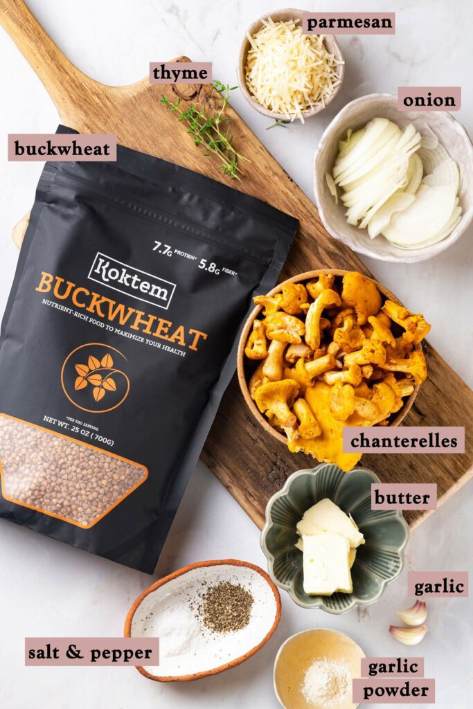 Buckwheat Bowl with Chanterelle Mushrooms