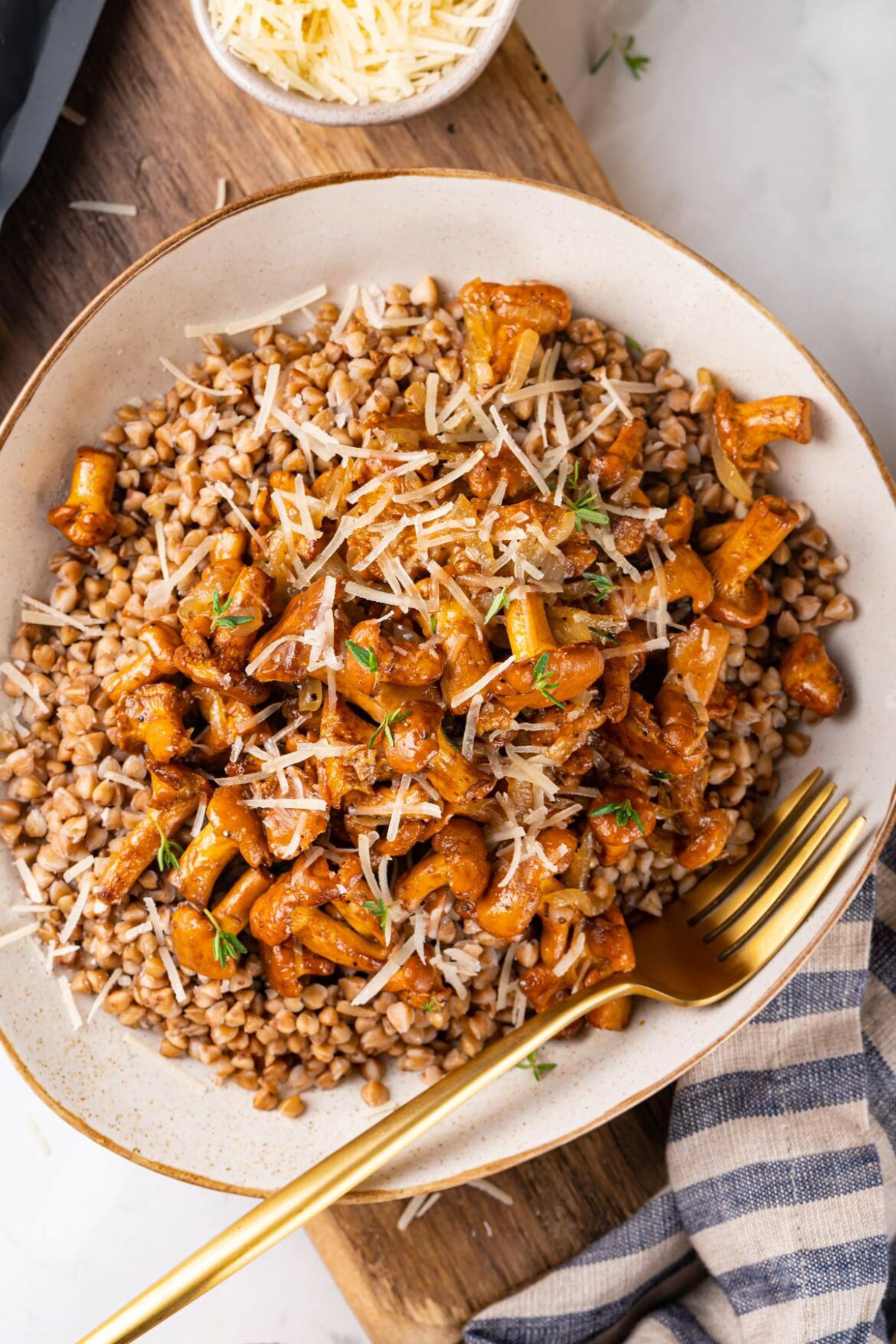 Buckwheat Bowl with Chanterelle Mushrooms
