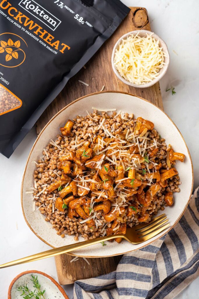 Buckwheat Bowl with Chanterelle Mushrooms